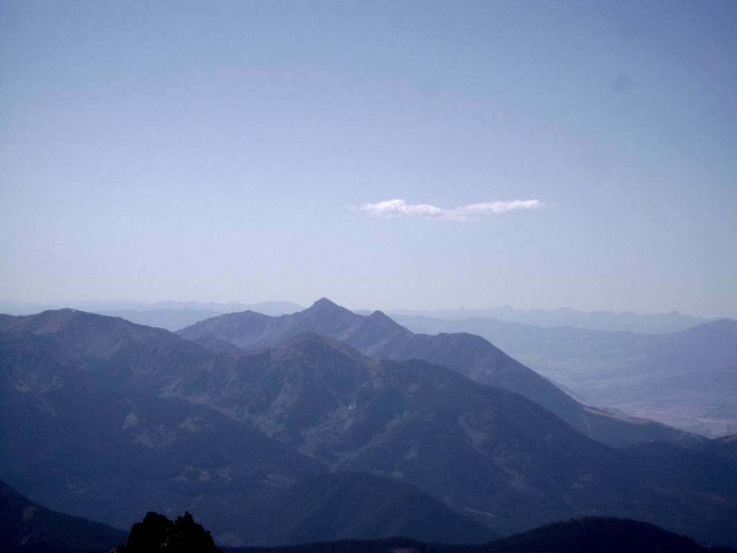 Emigrant Peak-Viewed from the summit of Mt Cowen : Photos, Diagrams ...