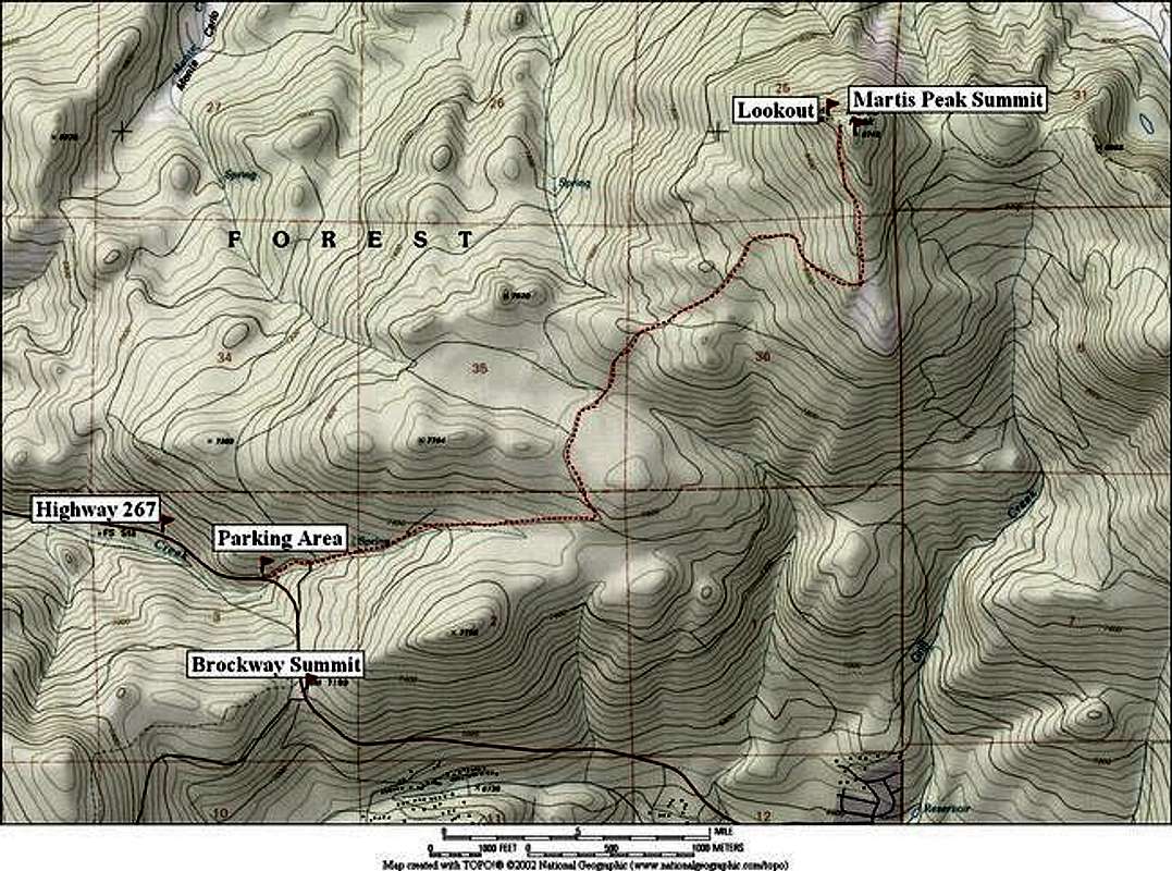 Map of the route to Martis... : Photos, Diagrams & Topos : SummitPost