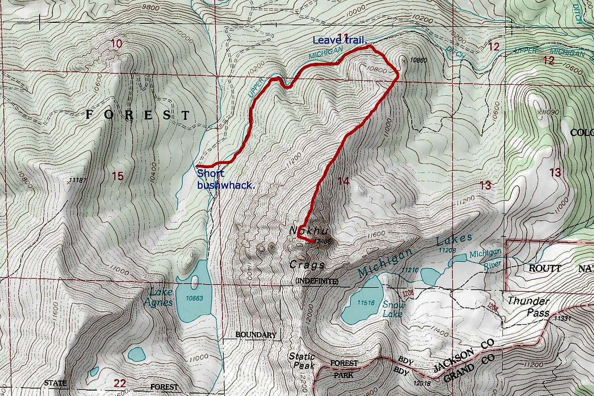 North Ridge Map : Photos, Diagrams & Topos : SummitPost