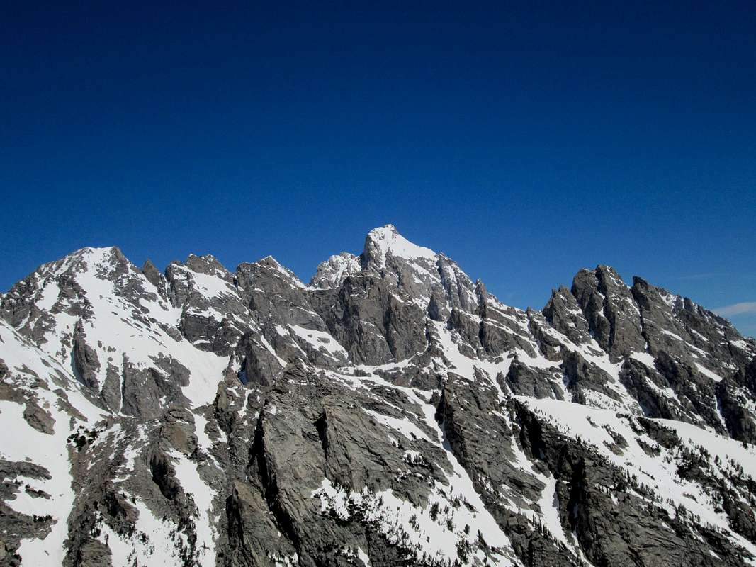 The northern Teton Range seen from near the summit of Buck Mountain in ... The northern Teton Range seen from near the summit of Buck Mountain in ...