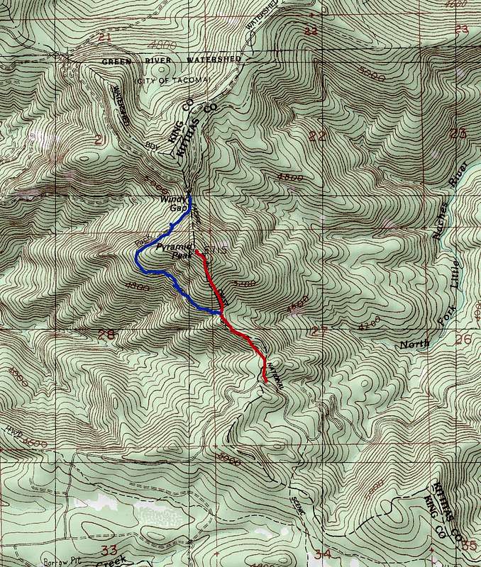 Pyramid Peak Map : Photos, Diagrams & Topos : SummitPost