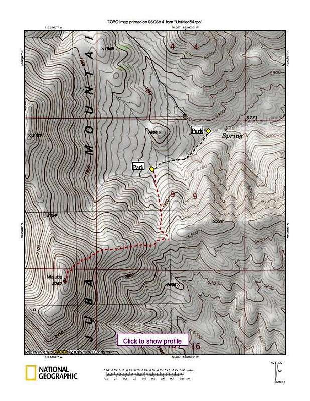 Majuba route map : Photos, Diagrams & Topos : SummitPost