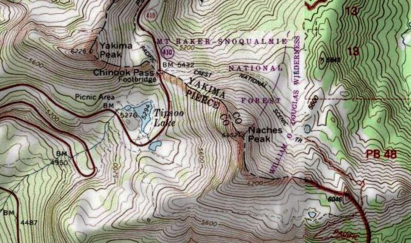 Naches Peak Map : Photos, Diagrams & Topos : SummitPost