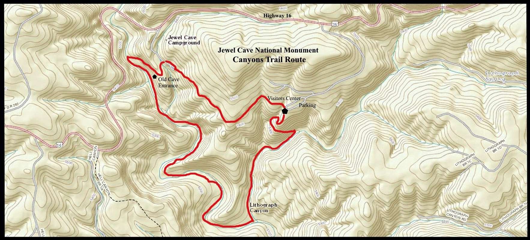 Canyons Trail Map : Photos, Diagrams & Topos : SummitPost