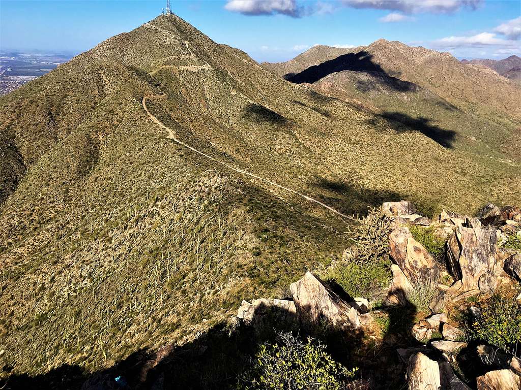Thompson Peak from Doubletop Mountain : Photos, Diagrams & Topos ...