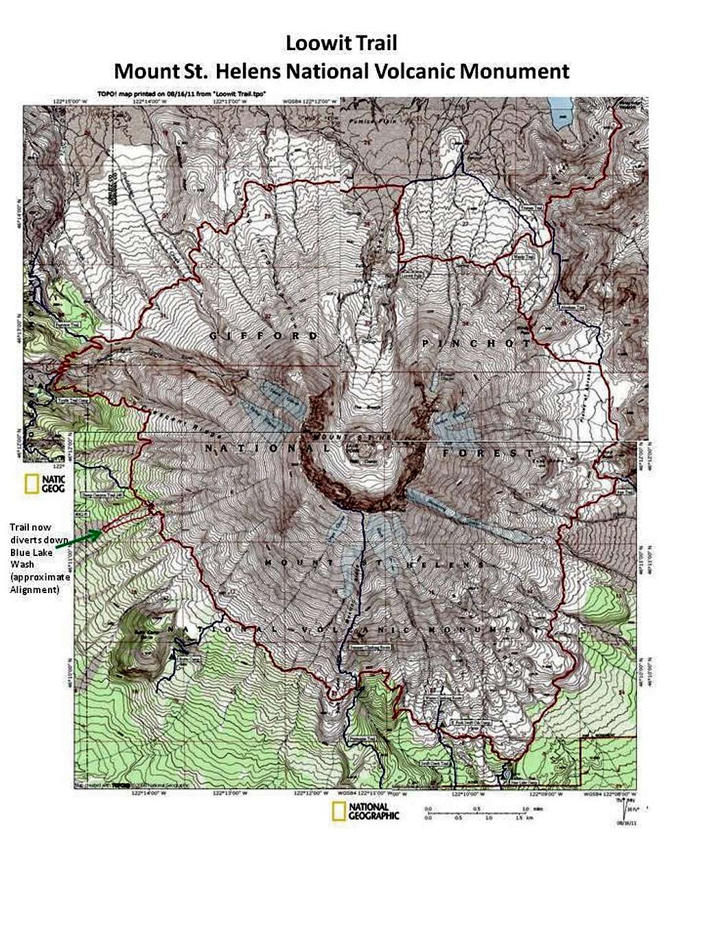 Loowit Trail Map : Photos, Diagrams & Topos : SummitPost