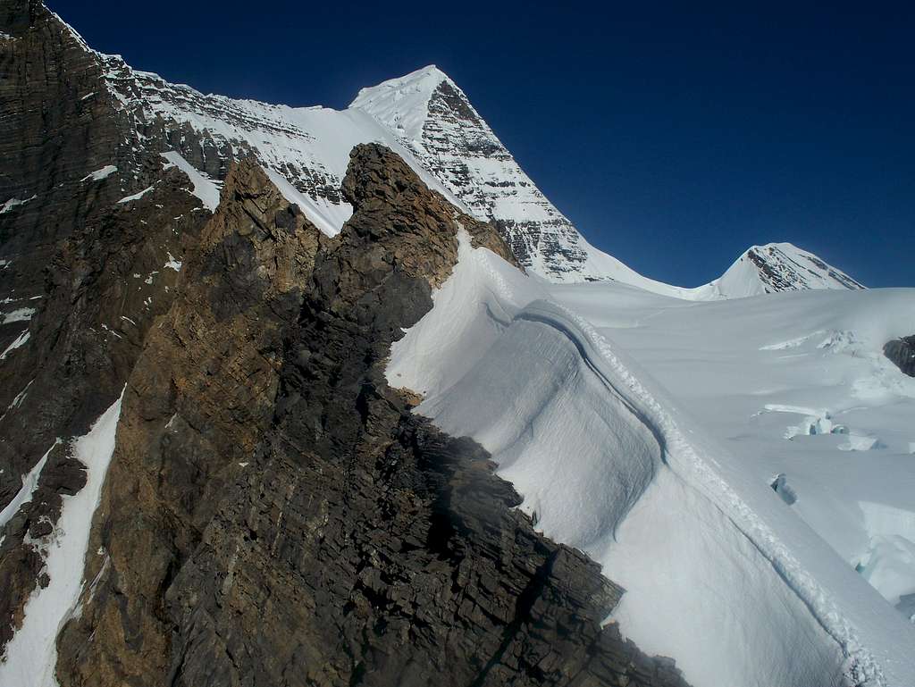 Our route to Dome via knife-edge ridge : Photos, Diagrams & Topos ...