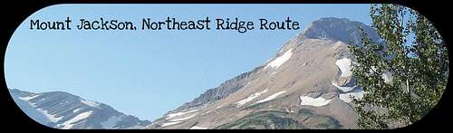 Mount Jackson, Northeast Ridge Route : Climbing, Hiking ...