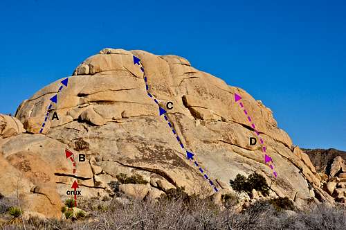 West Face of The Blob, select routes : Climbing, Hiking ...